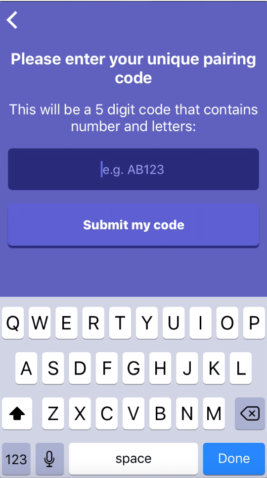 Initial set up screens on iPad or iPhone - Screen Time