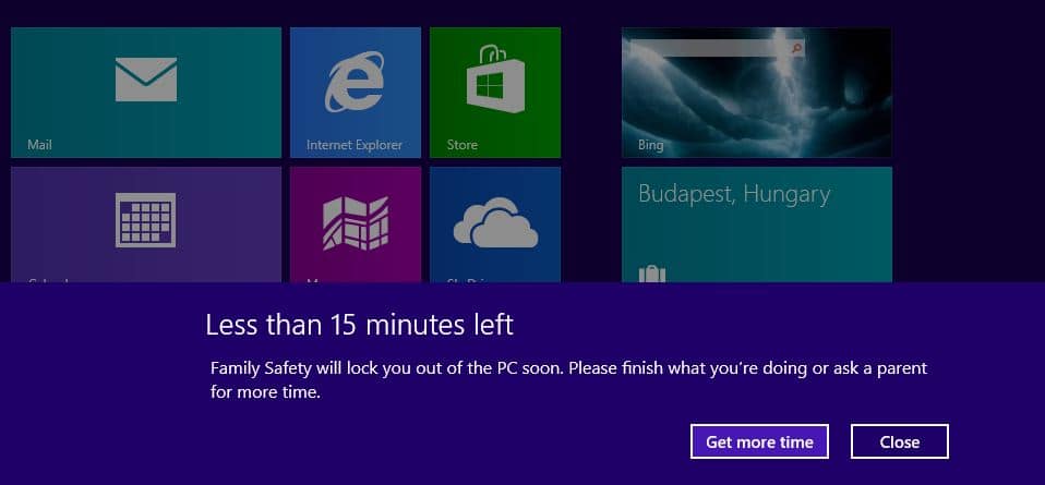 Windows parental controls, interesting features but.... - Screen Time
