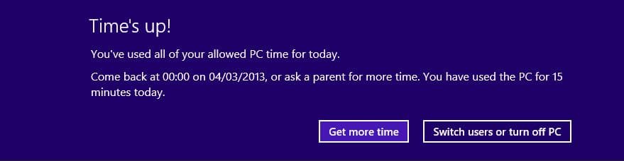 Windows parental controls, interesting features but.... - Screen Time