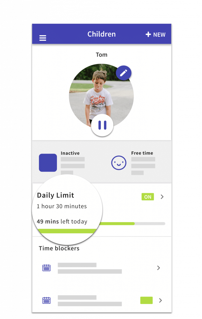 How do I know how much of the Daily Limit my child has today? - Screen Time