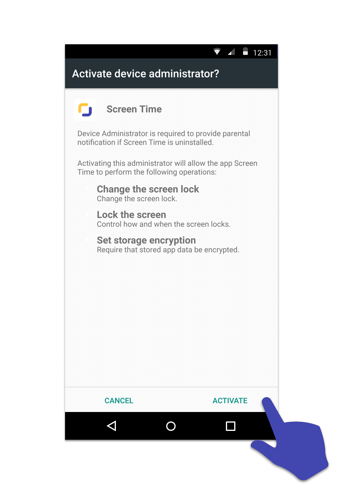 Install on Android step-by-step - Screen Time