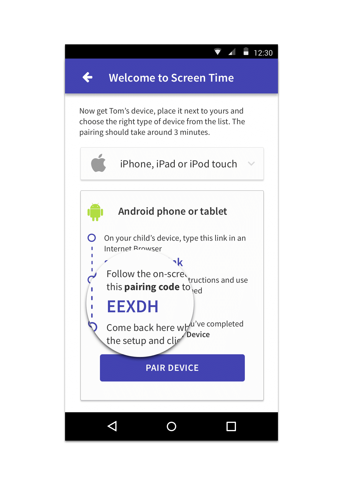 Install on Android step-by-step - Screen Time