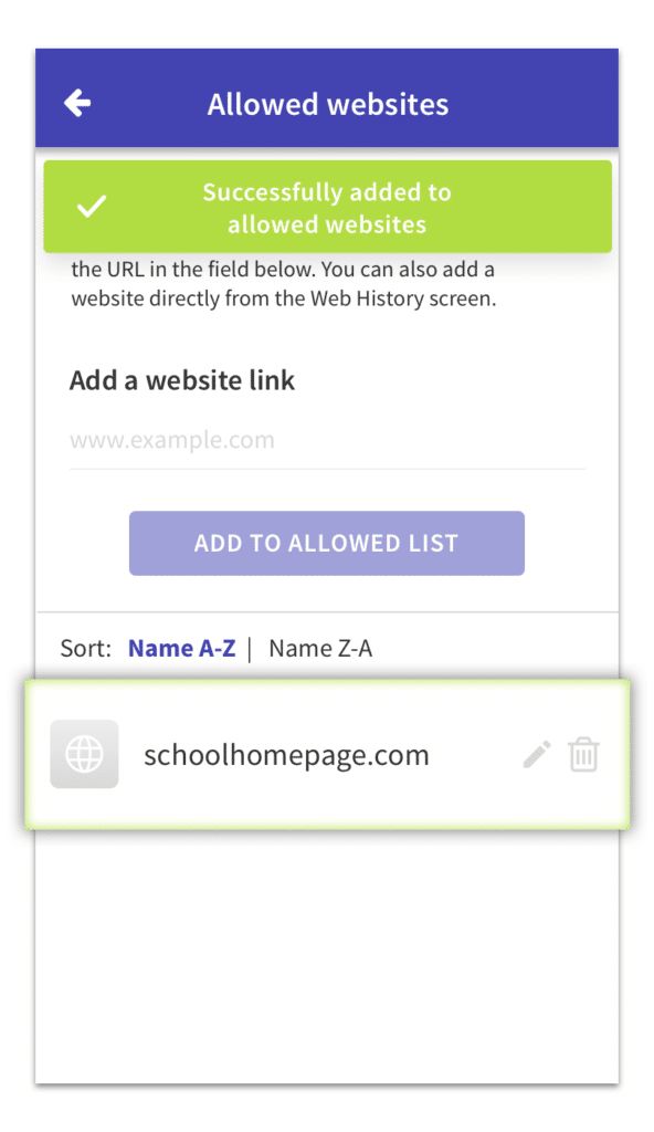 How do I add an allowed website? - Screen Time