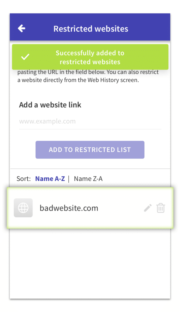 How do I add a restricted website? - Screen Time